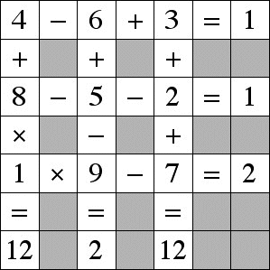 Cross-Math Puzzles